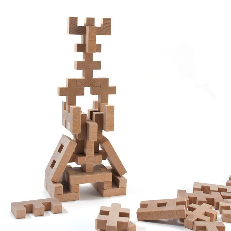 Wooden folding blocks by wood&dots